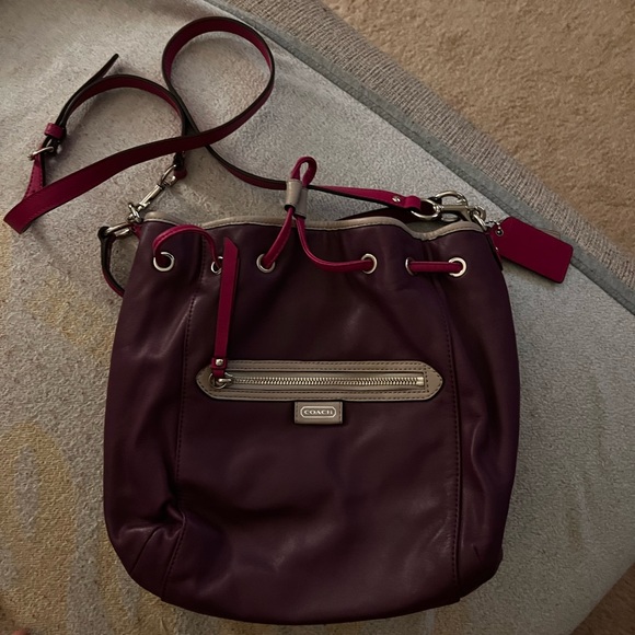 Coach | Bags | Coach Leather Drawstring Purse | Poshmark